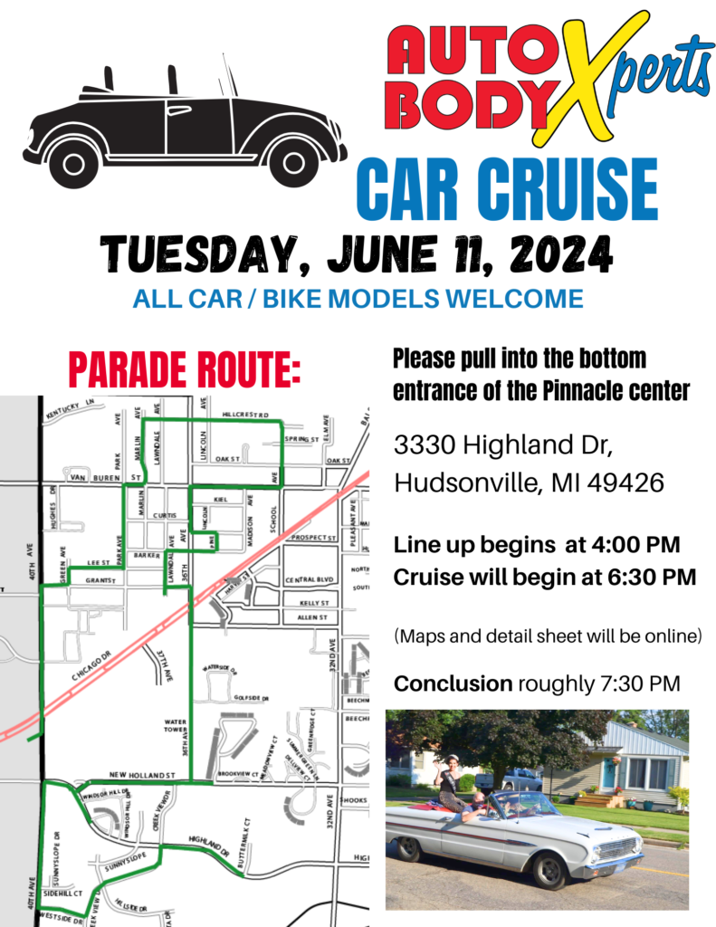 CAR CRUISE - TUESDAY JUNE 11th, 2024 - Auto Body Xperts